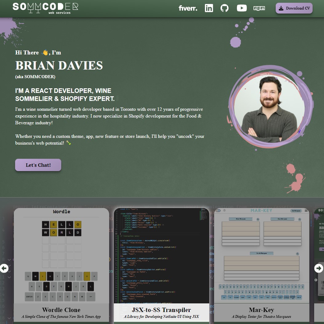 SommCoder - Shopify Freelancing and Web Development